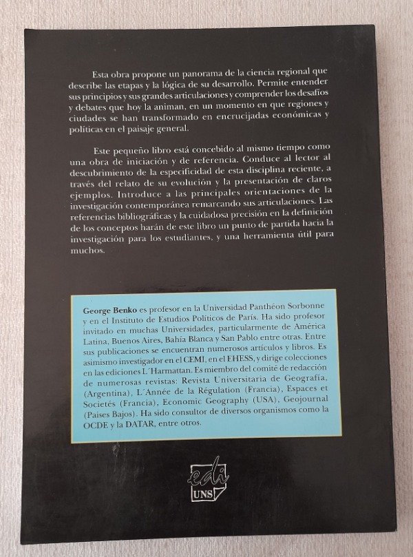 La Ciencia Regional - George Benko - Colección Sociedad Y Territorio ...