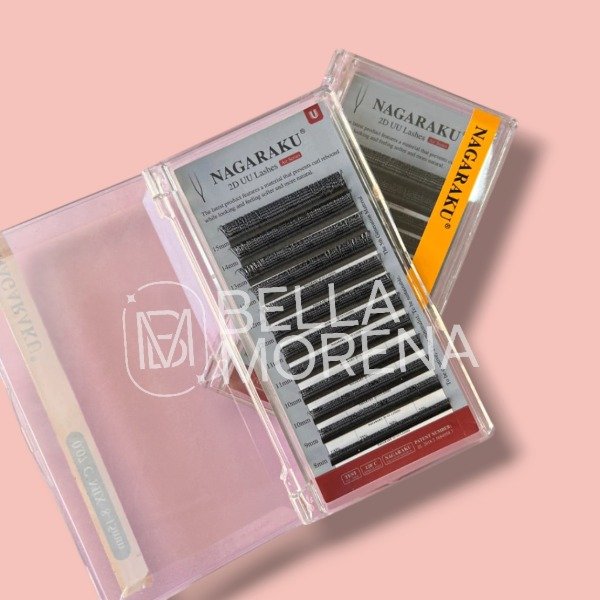 Extensión Nagaraku 2D UU mix 8-15 mm - BELLA MORENA