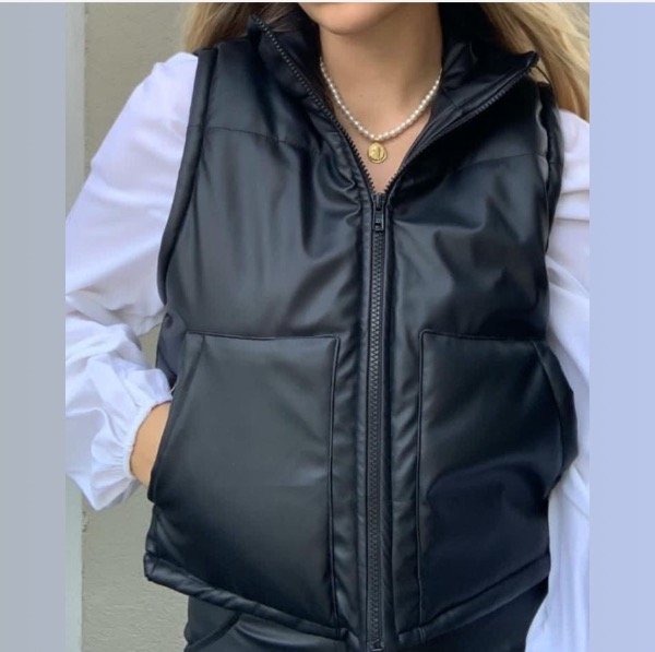 Chaleco engomado black - Wecalia