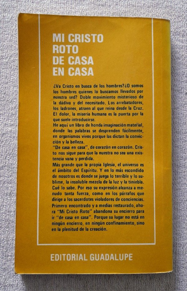 Mi Cristo Roto De Casa En Casa - Ramon Cue - Guadalupe - Libros Usados ...