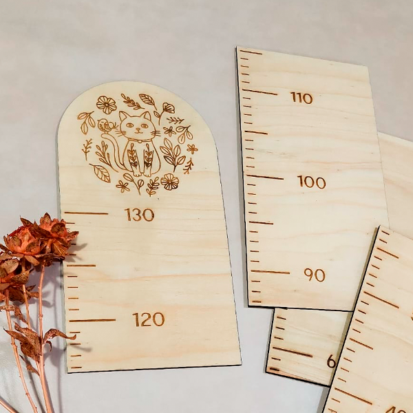 Medidor de altura para niños de madera - Linch