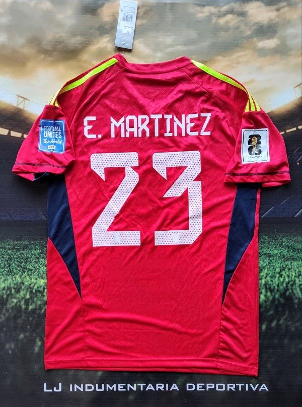 AFA Dibu Martinez Eliminatorias 2023 Roja - LJ Camisetas de Futbol