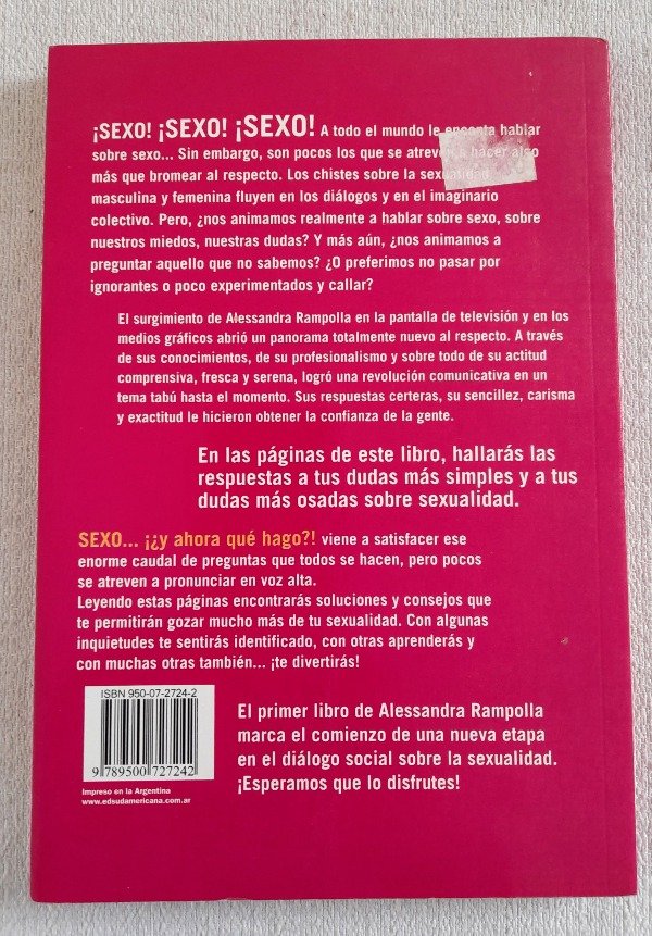 Sexo Y Ahora Que Hago - Alessandra Rampolla - Sudamericana - Libros ...