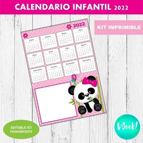 Oso Panda - Wook Imprimibles