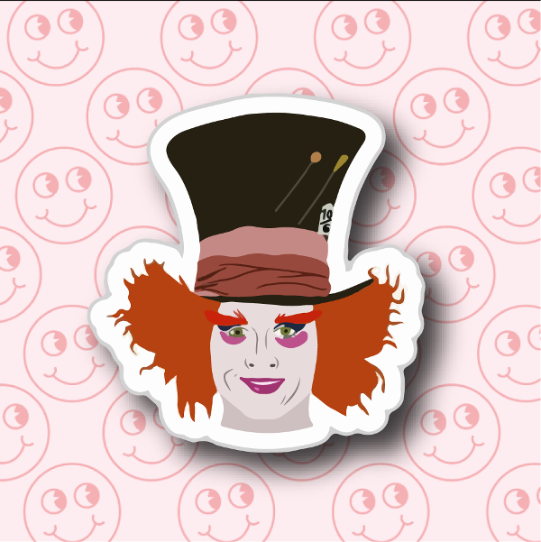 El Sombrerero Alicia en el pais de las maravillas - Tienda de Stickers