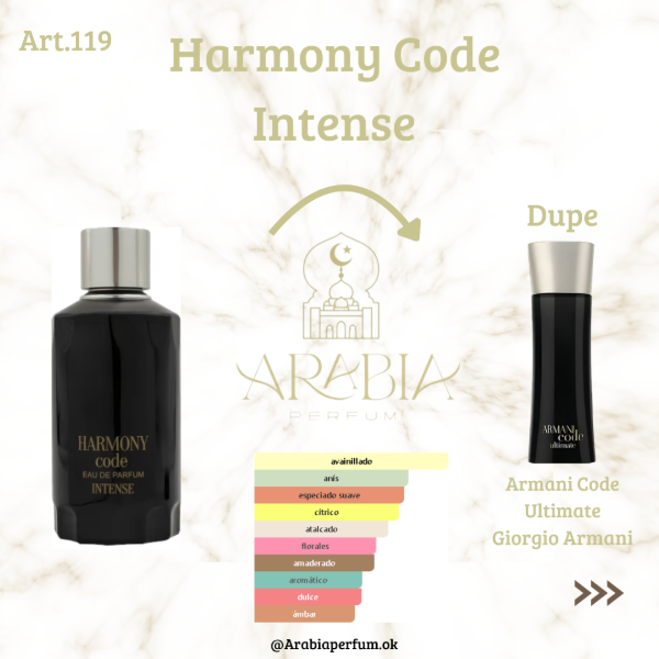 Harmony Code Intense Fragrance World - Arabia Perfum