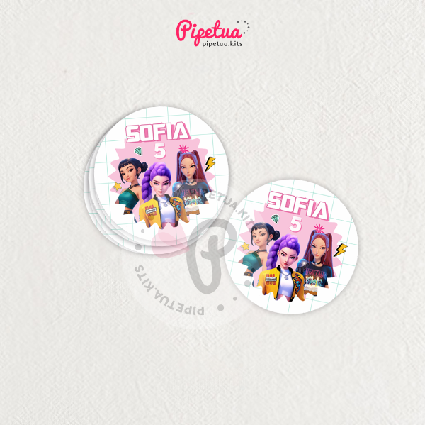 Sticker Guerreras Kpop - Pipetua Kits