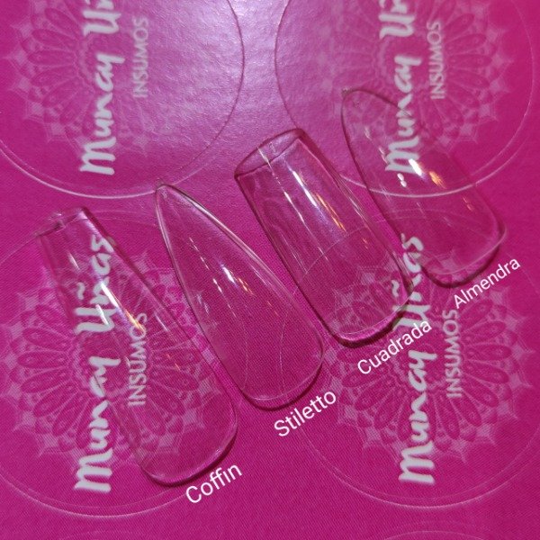 Tips para Soft Gel y Press On París Night de 500 Unidades en bolsa del ...