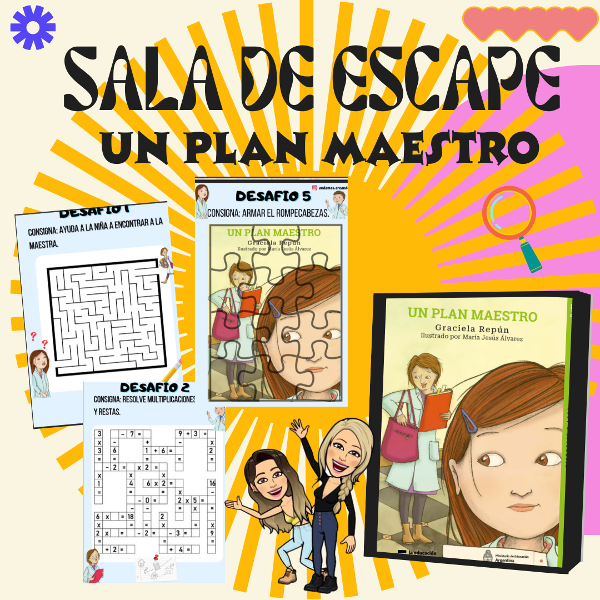 SALA DE ESCAPE. Sobre el libro: Un plan maestro - Andamos Creando