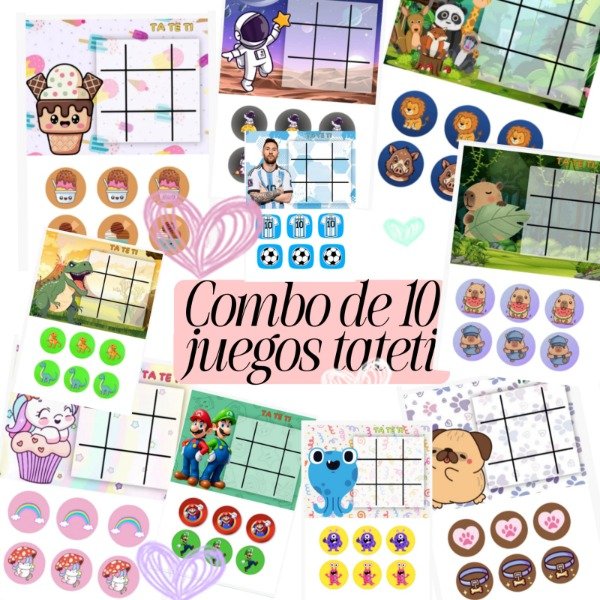 Kit de juegos tateti - Rey Leon Didacticos