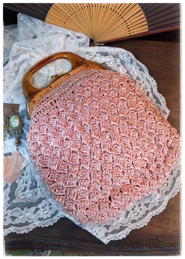 Cartera de Mano Rafia Rosa - Los Ciervos