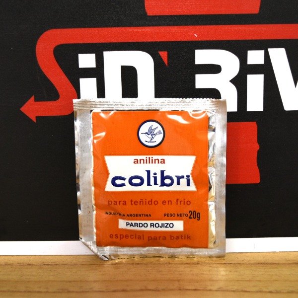 ANILINA COLIBRI FRIO 20GRS PARDO ROJIZO - Tienda Sin Rival