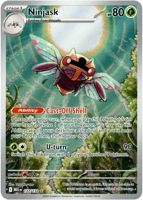 Ninjask - 137/132 - Mega Evolution - Holo - ALUMINETCG