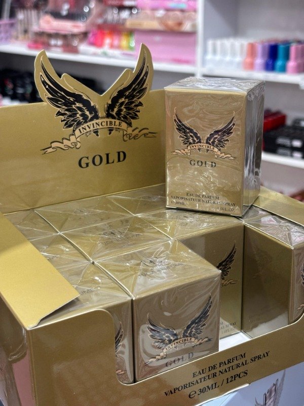 PERFUME INVINCIBLE GOLD - Mayorista MyaVictoria