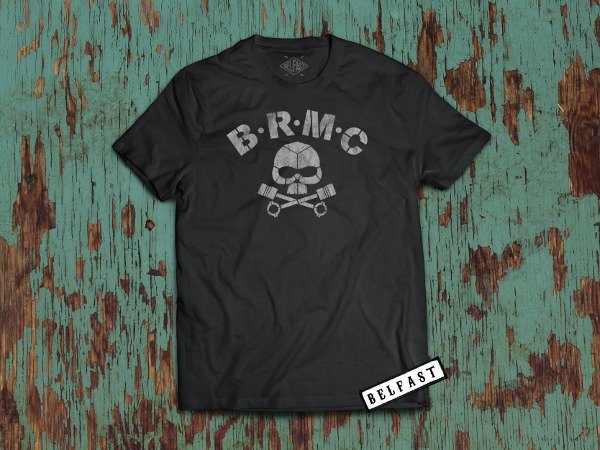 remera brmc logo title - BELFAST ARG