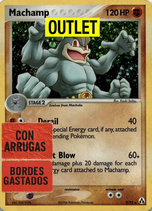 OUTLET Machamp 9/92 Holo Rare - EX Legend Maker - LP - ALUMINETCG