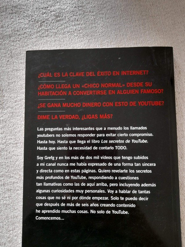 Los Secretos De Youtube - Thegrefg - Martínez Roca - Libros Usados Tandil