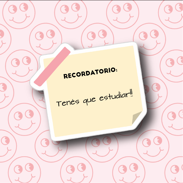 Recordatorio tenés que estudiar - Tienda de Stickers