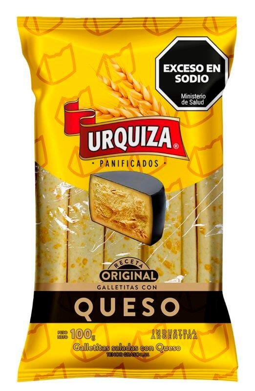 Tablitas sabor Cheddar x 100 gr - Urquiza - Deli La Plata