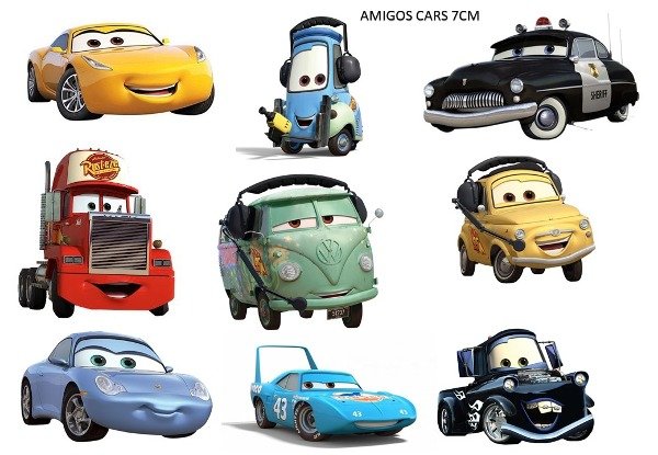 LAMINA CARS LA TORTA AMIGOS - La casa Repostera