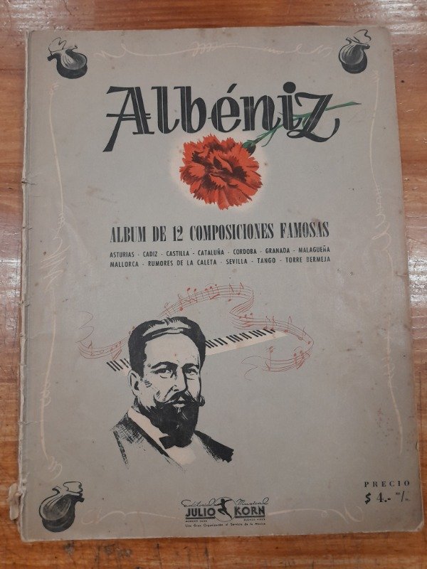 Albeniz Album de 12 composiciones Famosas - El Pez Volador libreria