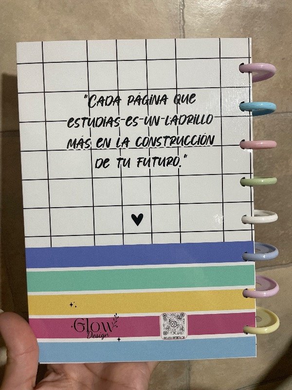 Agenda estudiantil colores pastel - Glow Design