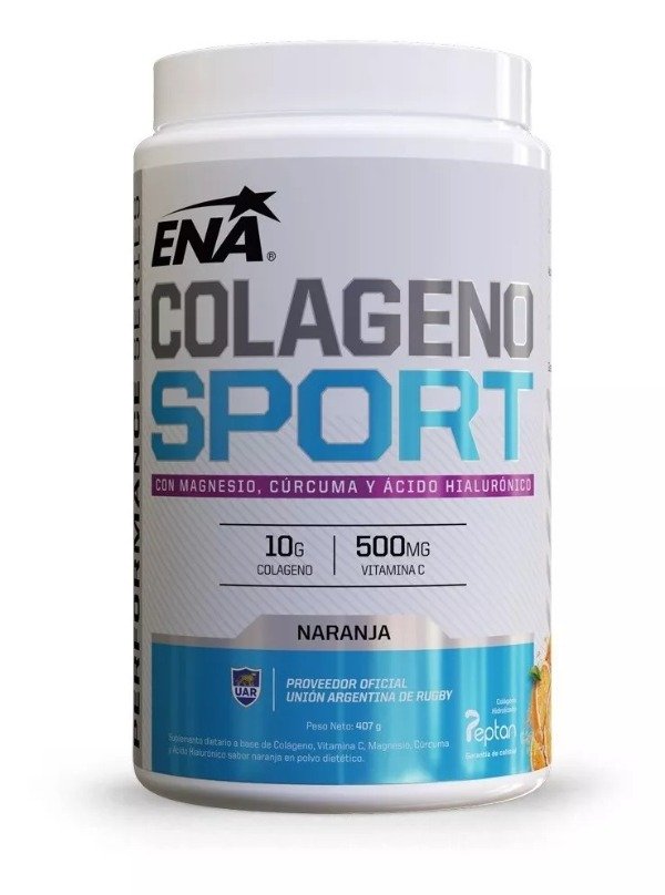 Colágeno hidrólizado Ena Sport sabor naranja pote en polvo - JM Suplementos