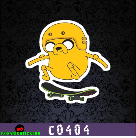 C0404 - Jake el perro Hora de Aventura skate - RosarioStickers