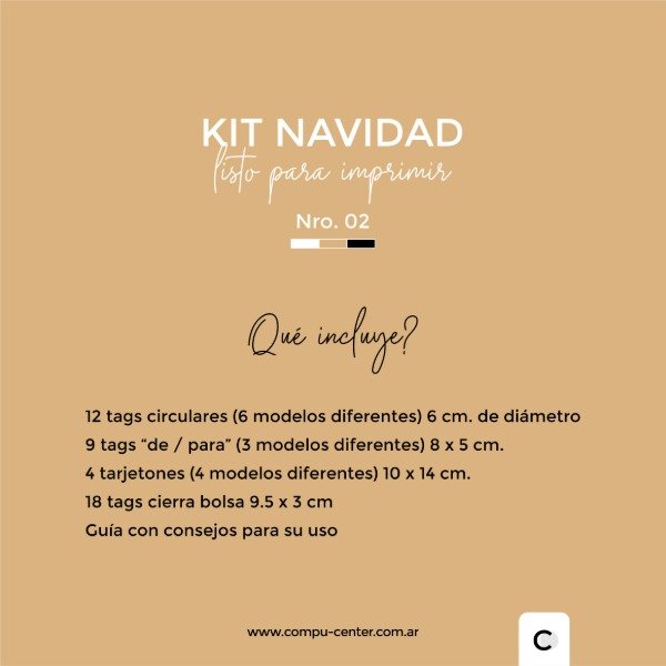 Kit Navidad Imprimible Nro 02 COMPUCENTER kit-navidad-imprimible-nro-02-compucenter