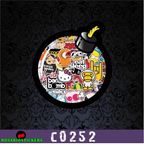 C0252 - Bomba stickerbomb - RosarioStickers