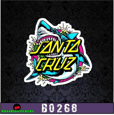 B0268 - Santa Cruz tiburón - RosarioStickers