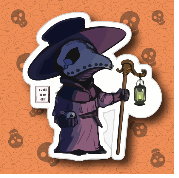 Doctor de la peste - Tienda de Stickers