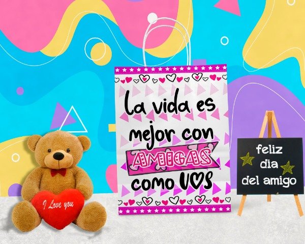 BOLSITAS DE REGALO AMISTAD - Abigail Imprimibles