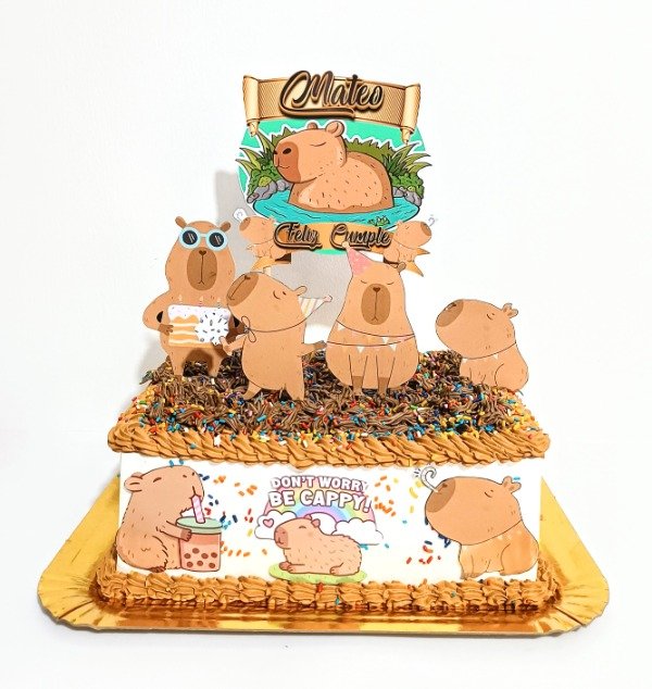 Torta capibara personalizada - Mirian dulce golosinas