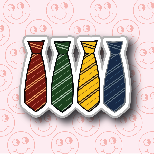 Cuatro casas cuatro corbatas - Tienda de Stickers