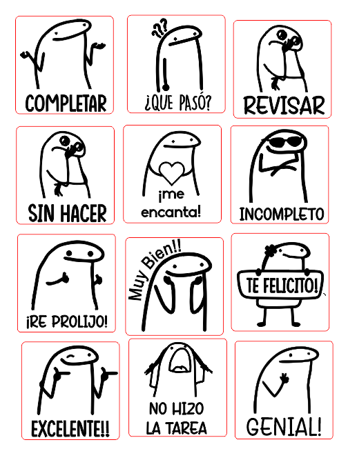 KIT DOCENTE FLORK - Sellos PROFESIONALES