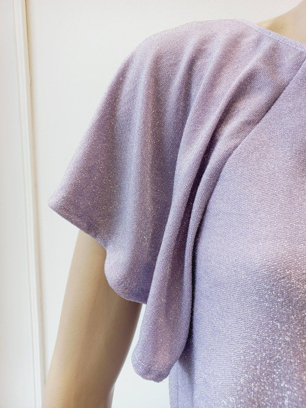 Musculosa Un Hombro Vuelo Lurex (Art. 5053) - ONSET