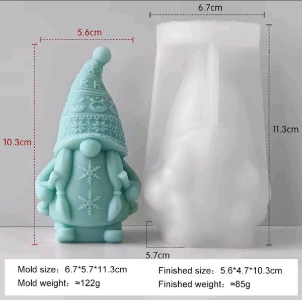 MOLDE DUENDE TRENZA - ELEMENTOS DULCES