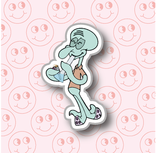 Calamardo bong - Tienda de Stickers