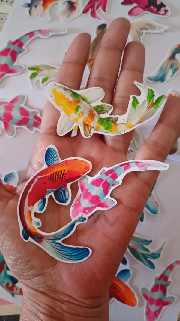 Stickers peces Koi (orientales) - Merchas Journaling