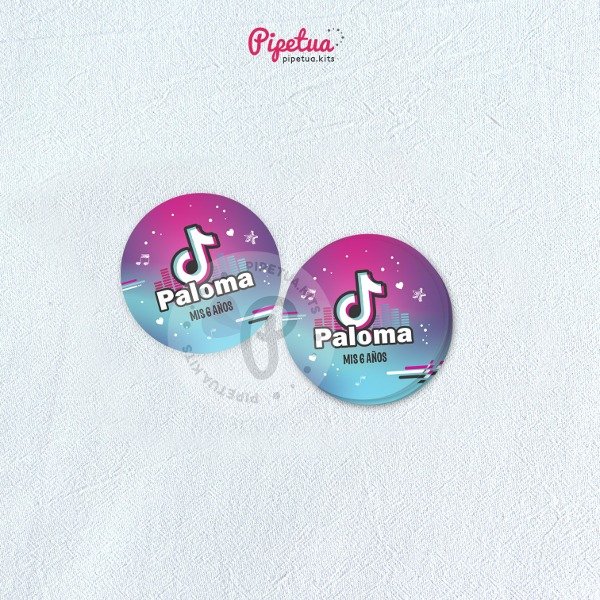 Stickers Tik Tok - Pipetua Kits