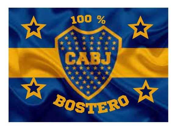 LAMINA COMESTIBLE BOCA BANDERA - La casa Repostera