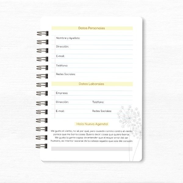 Agenda 2026 Imprimible Pdf Semanal - Serendipia Pastel - Piedra Papel o ...