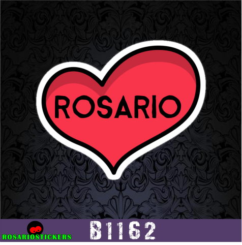 B1162 - Rosario corazón - RosarioStickers