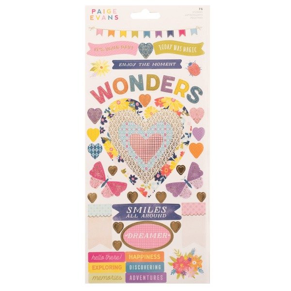 Paige Evans Wonders Stickers 6x12" Accents and Phrases - Sakura Tienda ...