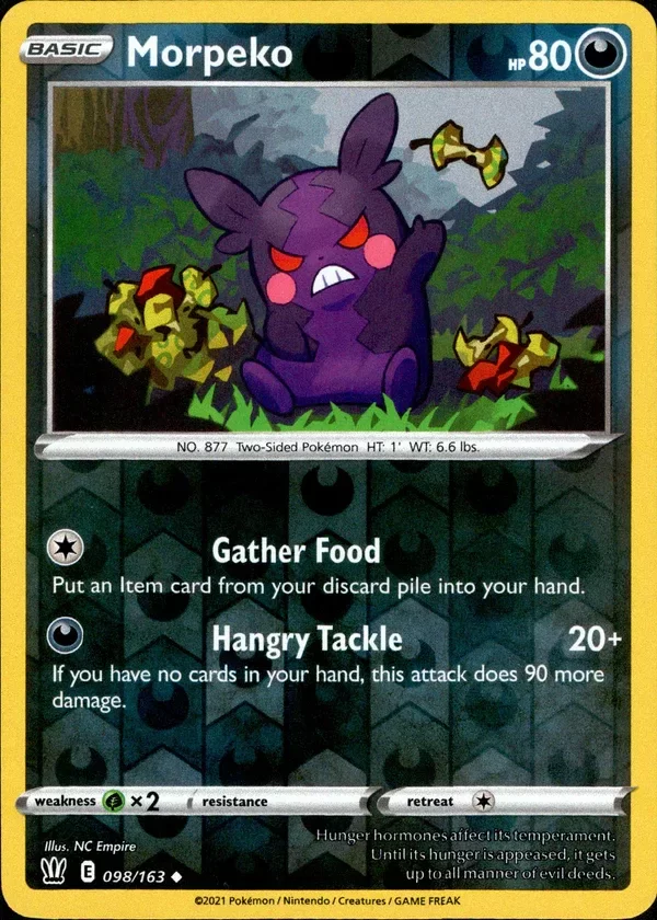 Morpeko - 098/163 - Battle Styles - Reverse Holo - ALUMINETCG