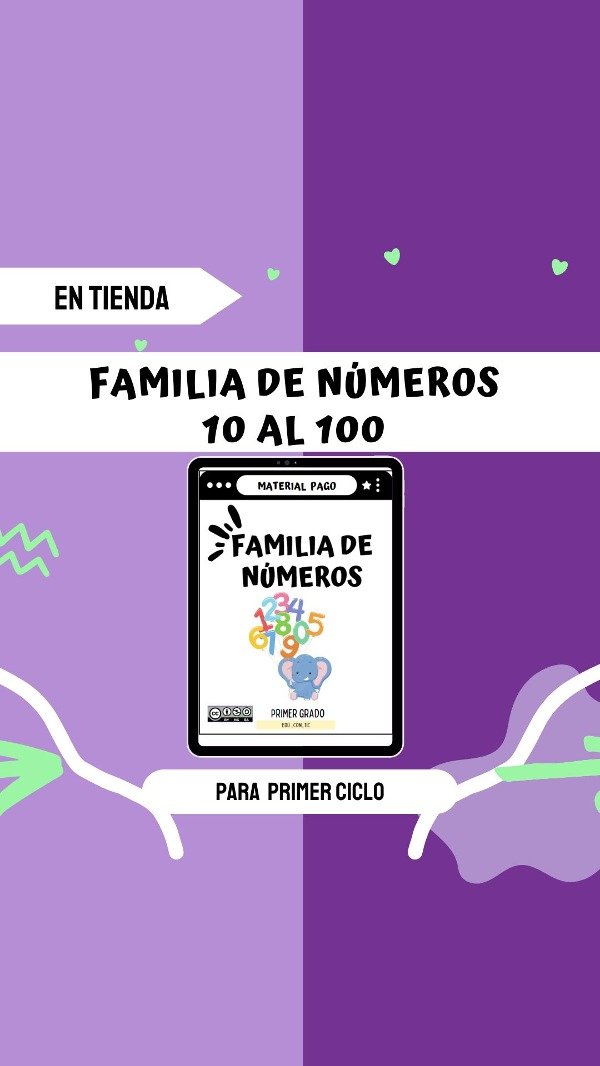 FAMILIA DE NÚMEROS DEL 10 AL 100 - Edu con TIC