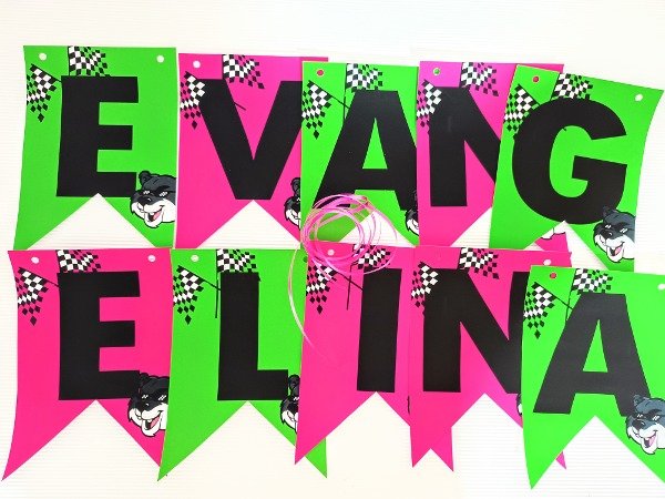 BANDERIN PERSONALIZADO SPREEN YOUTUBER FLUO - Mirian dulce golosinas