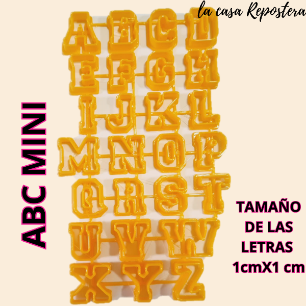 CORTANTE LETRAS CHICAS - La casa Repostera