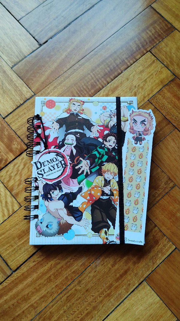 Agenda o cuaderno temático Demon slayer - Sweety Crafts